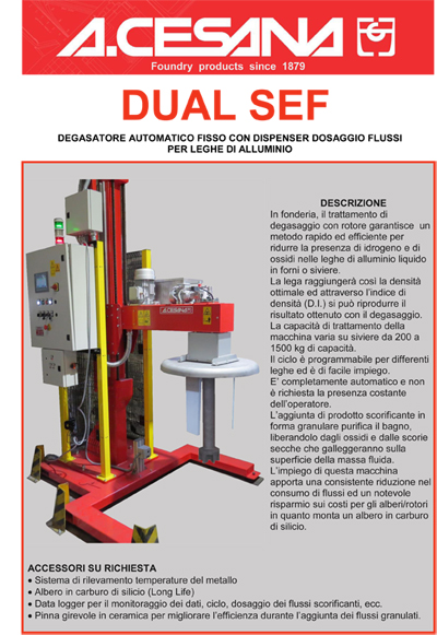 Catalogues - A.Cesana S.r.l. - Prodotti per Fonderie